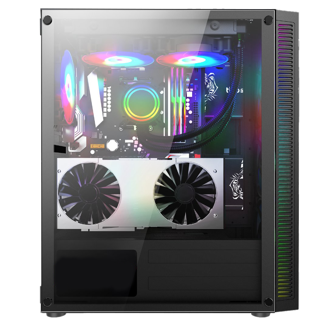 Thùng máy Magic Luxury I - Black | Full tower, E-ATX, kèm sẵn 4 fan